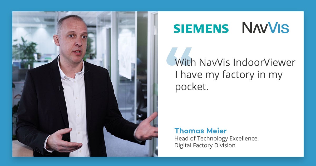 The Siemens digital factory twin, powered by NavVis